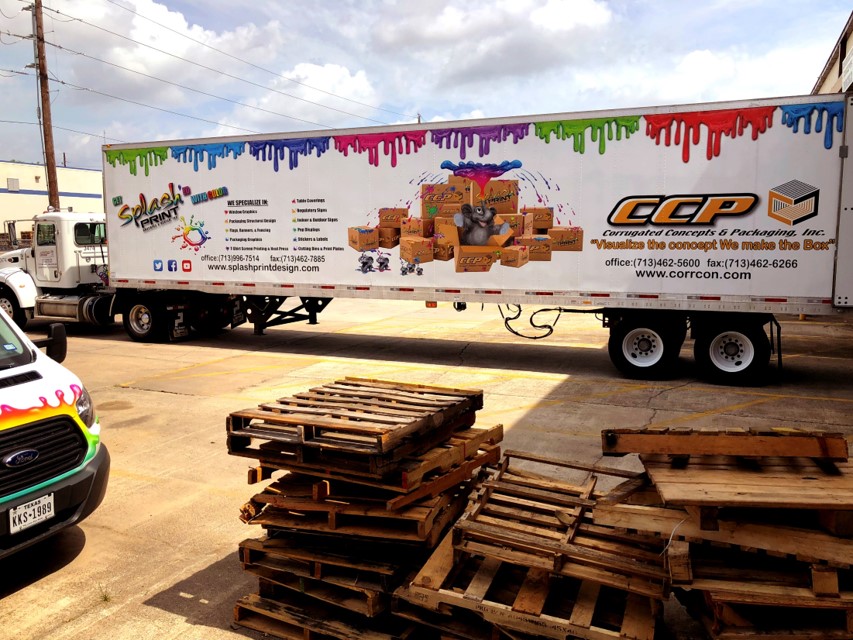 CCP Splash Truck Side View – Corrugated Concepts and Packaging, Inc.